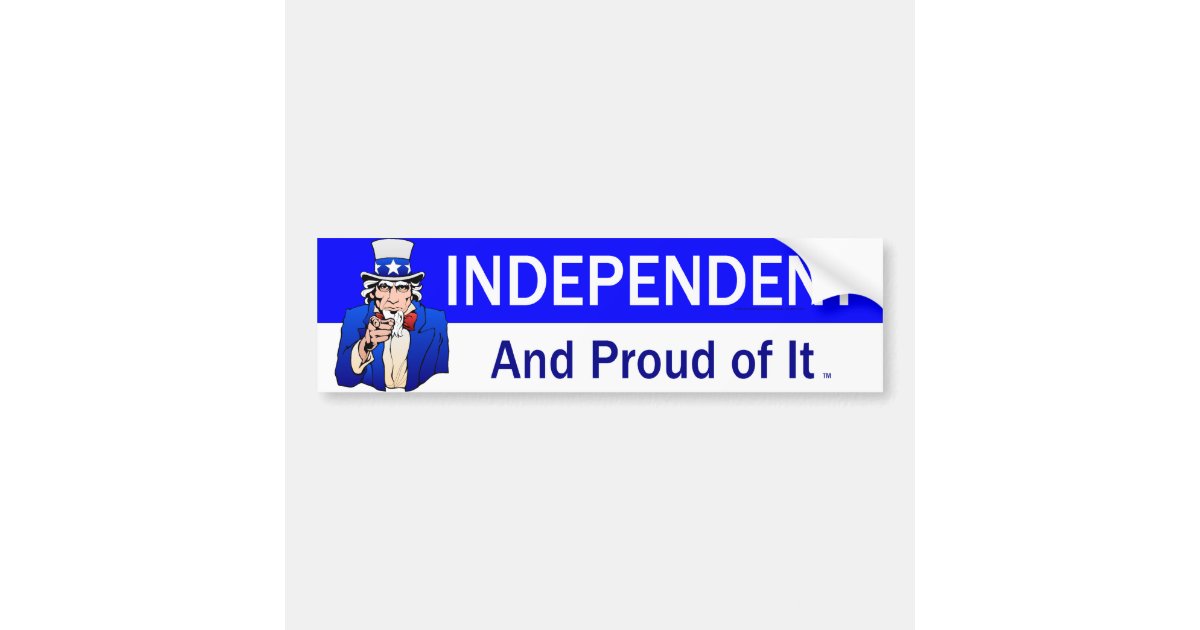 TEE Proud Independent Bumper Sticker | Zazzle