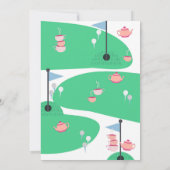 Tee time or Tea Time Gender Reveal Invitation | Zazzle