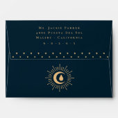Teen Girl Celestial Blue First Moon Period Party Envelope | Zazzle