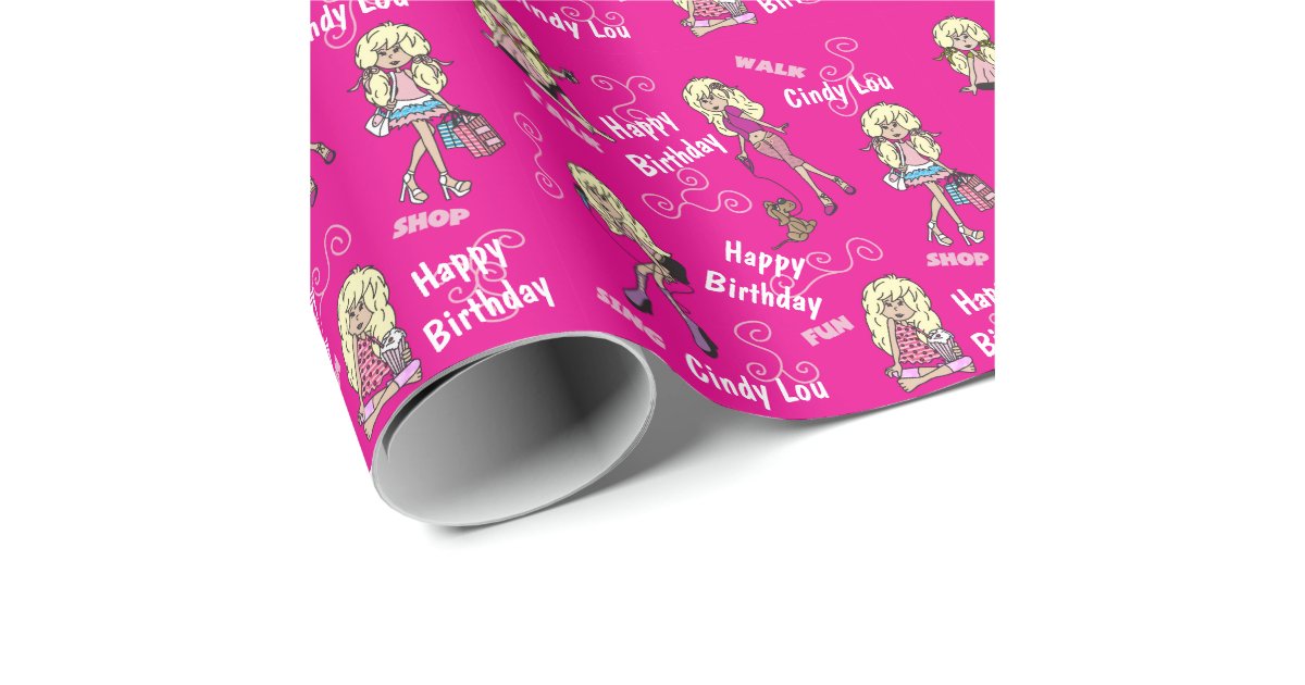 Teen Girl Fun Times Wrapping Paper | Zazzle.com
