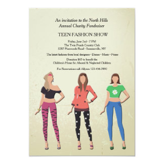 Fashion Model Invitations & Announcements | Zazzle