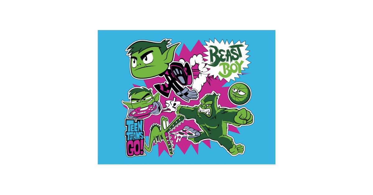 Teen Titans Go! | Beast Boy Shapeshifts Postcard | Zazzle.com