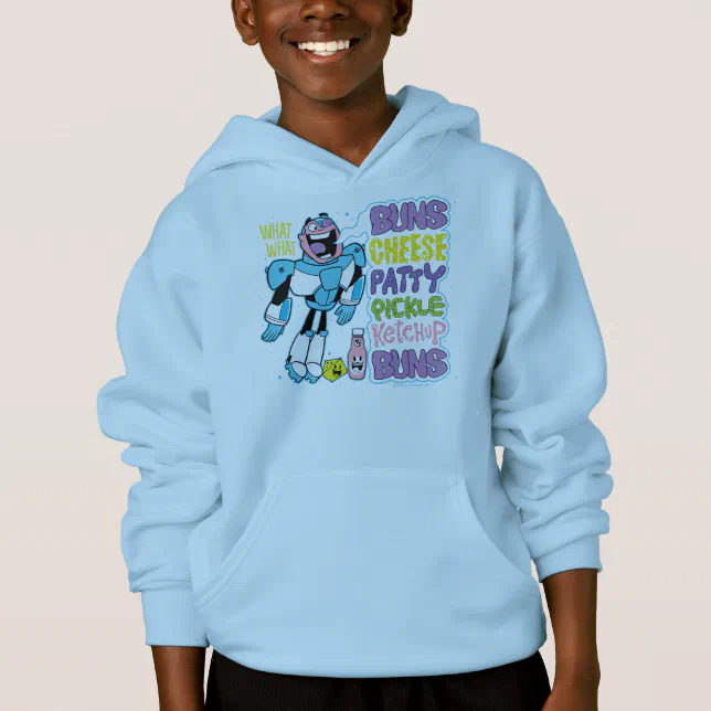Teen Titans Go! | Cyborg Burger Rap Hoodie | Zazzle