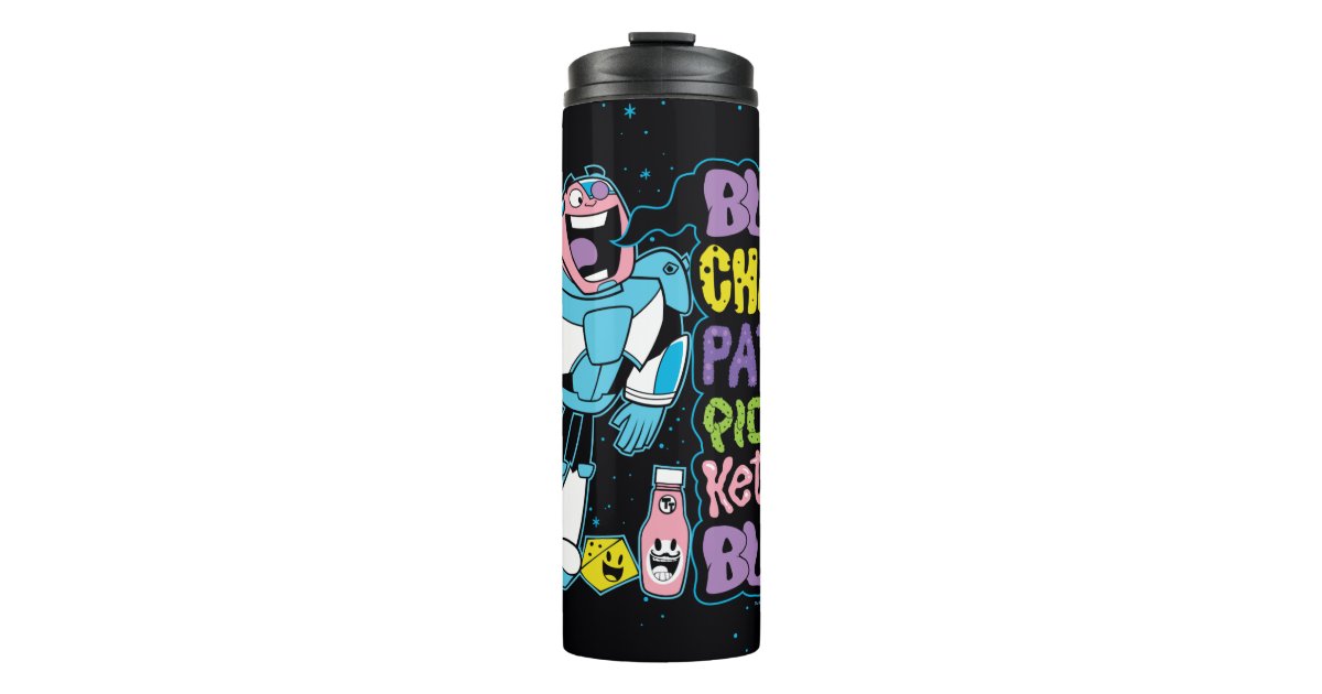 Teen Titans Go! | Cyborg Burger Rap Thermal Tumbler | Zazzle