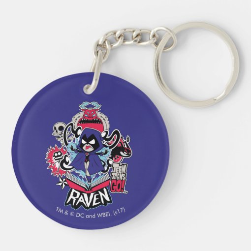 Teen Titans Go! | Raven Demonic Powers Graphic Keychain | Zazzle