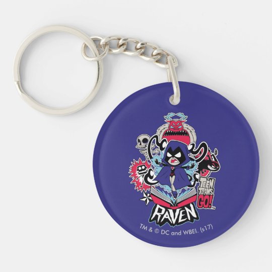 Teen Titans Go! | Raven Demonic Powers Graphic Keychain | Zazzle.com