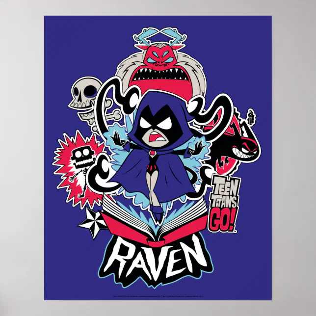 Teen Titans Go! | Raven Demonic Powers Graphic Poster | Zazzle