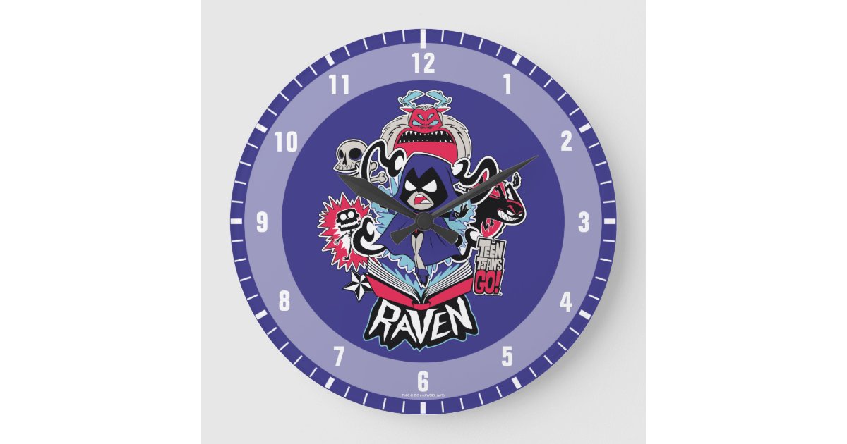 Teen Titans Go! | Raven Demonic Powers Graphic Wall Clock | Zazzle