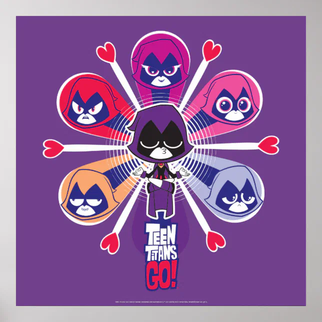 Teen Titans Go! | Raven's Emoticlones Poster | Zazzle