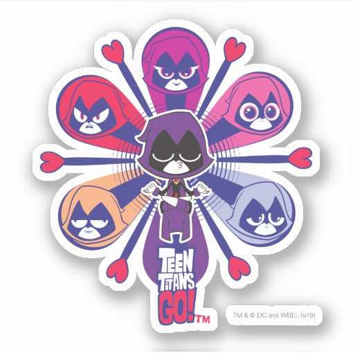 Teen Titans Go! | Raven's Emoticlones Sticker | Zazzle