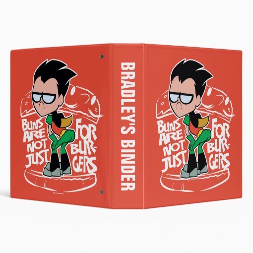 Teen Titans Go! | Robin Booty Scooty Buns Binder | Zazzle