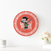 Teen Titans Go! | Robin Booty Scooty Buns Large Clock | Zazzle