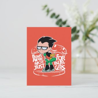 Teen Titans Go! | Robin Booty Scooty Buns Postcard | Zazzle