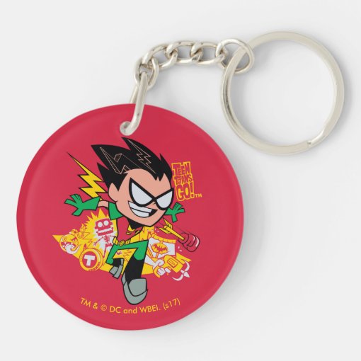 Teen Titans Go! | Robin's Arsenal Graphic Keychain | Zazzle