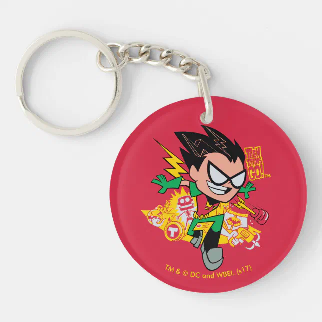 Teen Titans Go! | Robin's Arsenal Graphic Keychain | Zazzle