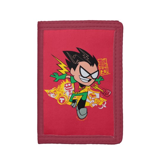 Teen Titans Go! | Robin's Arsenal Graphic Trifold Wallet | Zazzle.com