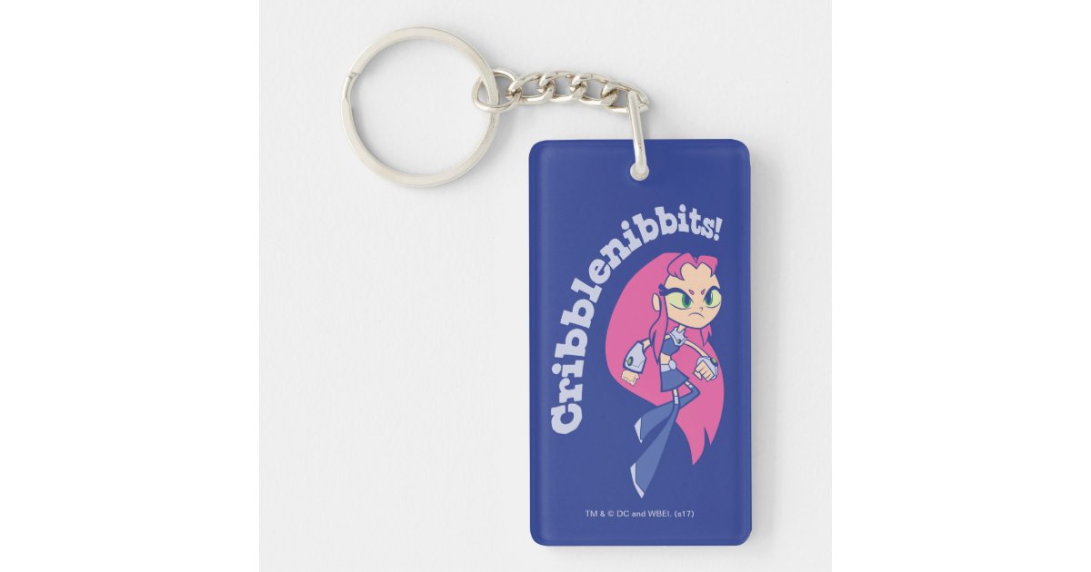 Teen Titans Go! | Starfire "Cribblenibbits!" Keychain | Zazzle