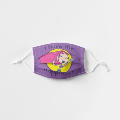 Teen Titans Go! | Starfire "I Have The Happiness" Kids' Cloth Face Mask ...