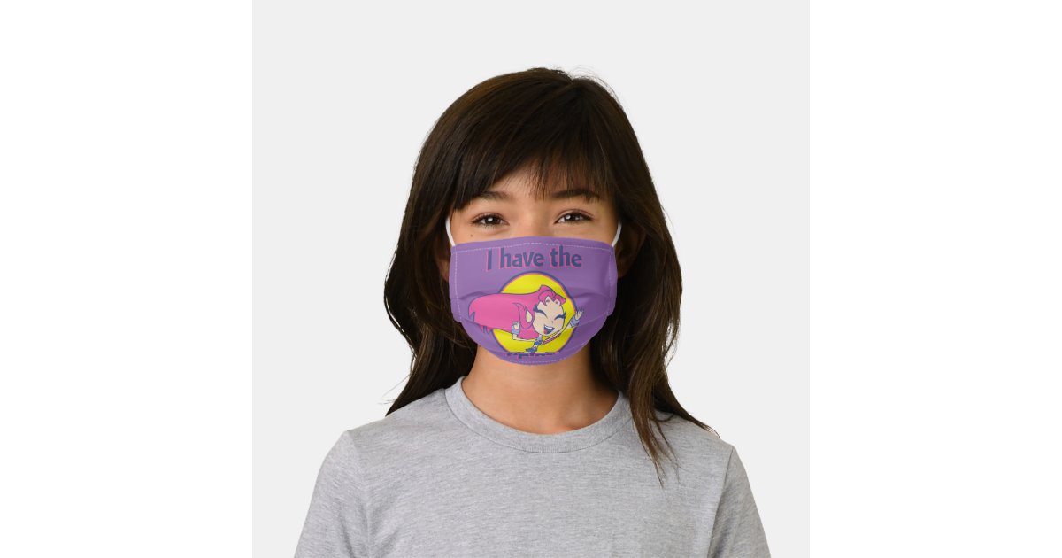 Teen Titans Go! | Starfire "I Have The Happiness" Kids' Cloth Face Mask ...