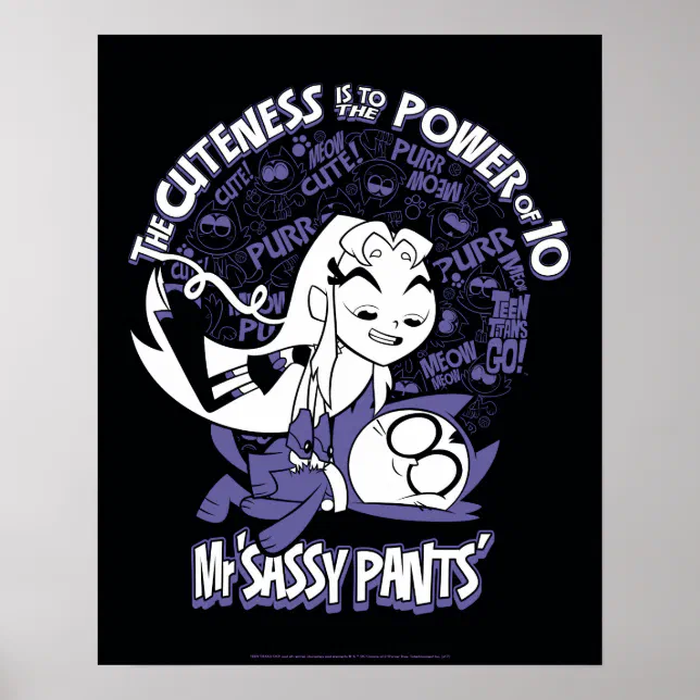 Teen Titans Go! | Starfire & Mr Sassy Pants Poster | Zazzle