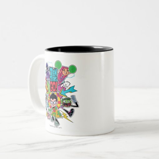 Teen Titans Go! | Team Arrow Graphic Two-Tone Coffee Mug | Zazzle