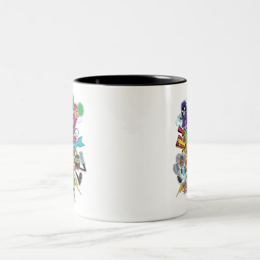 Teen Titans Go! | Team Arrow Graphic Two-Tone Coffee Mug | Zazzle