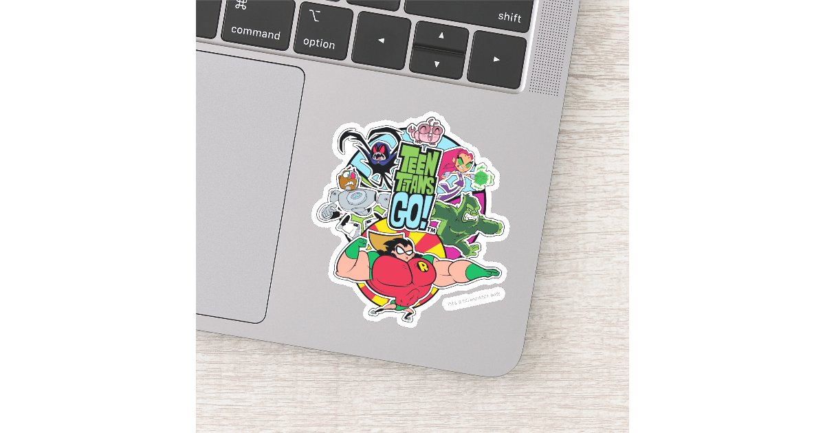 Teen Titans Go! | Team Group Graphic Sticker | Zazzle