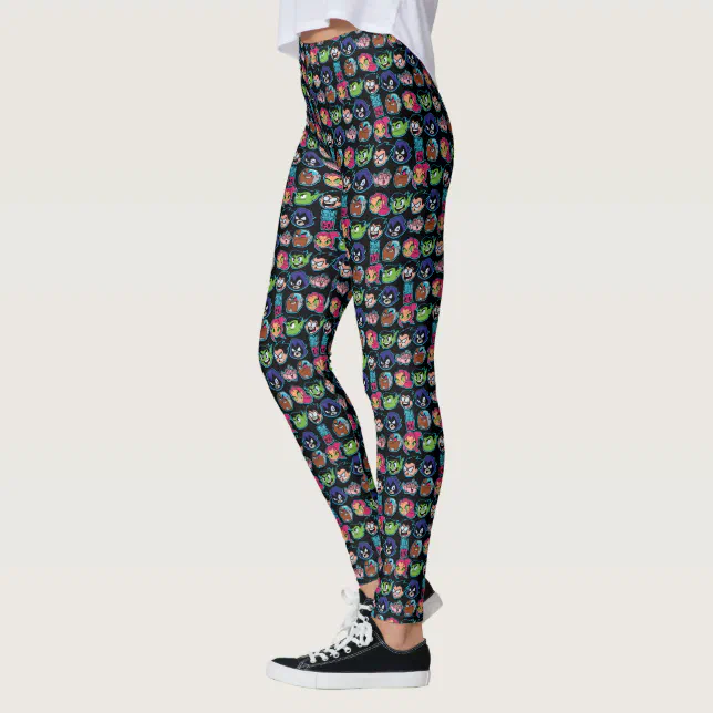 Teen Titans Go! | Titans Head Pattern Leggings | Zazzle