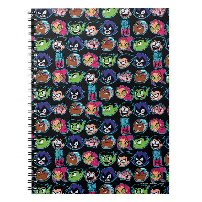 Teen Titans Go! | Titans Head Pattern Notebook | Zazzle