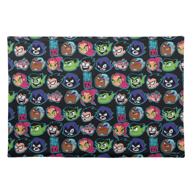 Teen Titans Go! | Titans Head Pattern Placemat | Zazzle