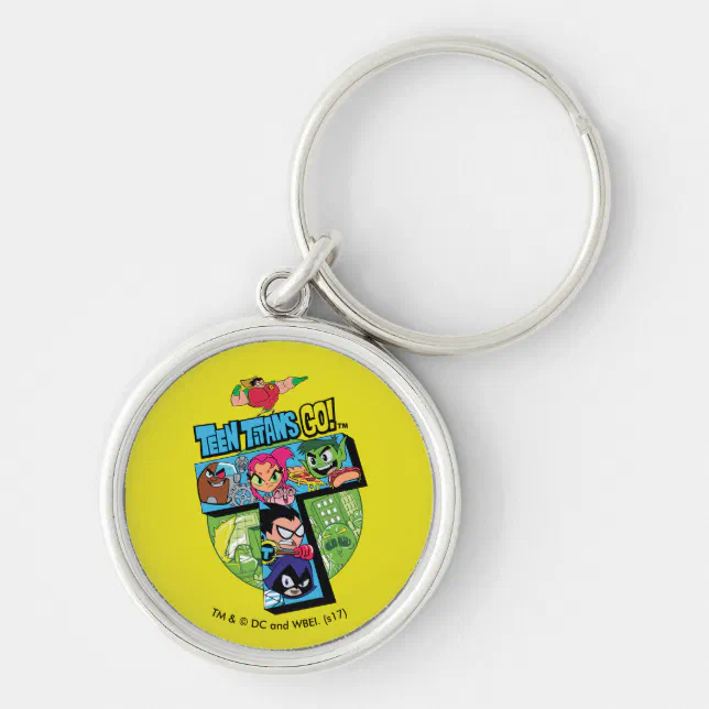 Teen Titans Go! | Titans Tower Collage Keychain | Zazzle