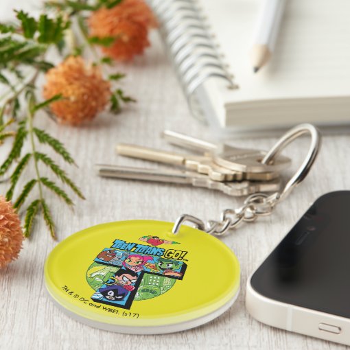 Teen Titans Go! | Titans Tower Collage Keychain | Zazzle