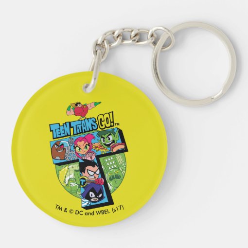 Teen Titans Go! | Titans Tower Collage Keychain | Zazzle