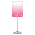 Teen Tween Girls Sparkly Pink Glitter Ombre Table Lamp | Zazzle