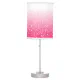 Teen Tween Girls Sparkly Pink Glitter Ombre Table Lamp | Zazzle