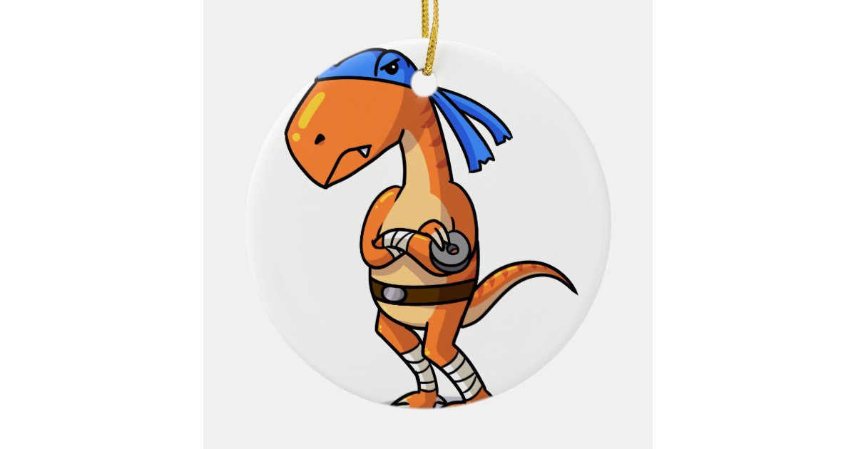 Teenage mutant ninja Raptor! Ceramic Ornament | Zazzle