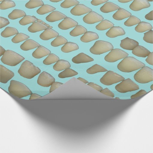 Teeth rotten teeth Dentist Dentistry Orthodontist Wrapping Paper | Zazzle