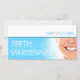 Teeth Whitening Gift Voucher Wedding Gift Dental Thank You Card | Zazzle