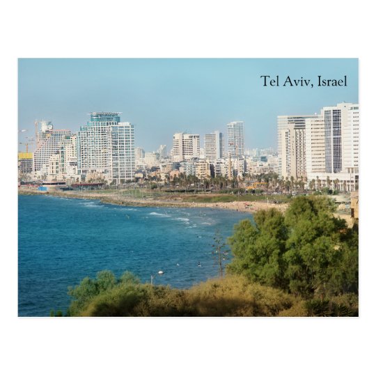 Tel Aviv, Israel Postcard | Zazzle.com
