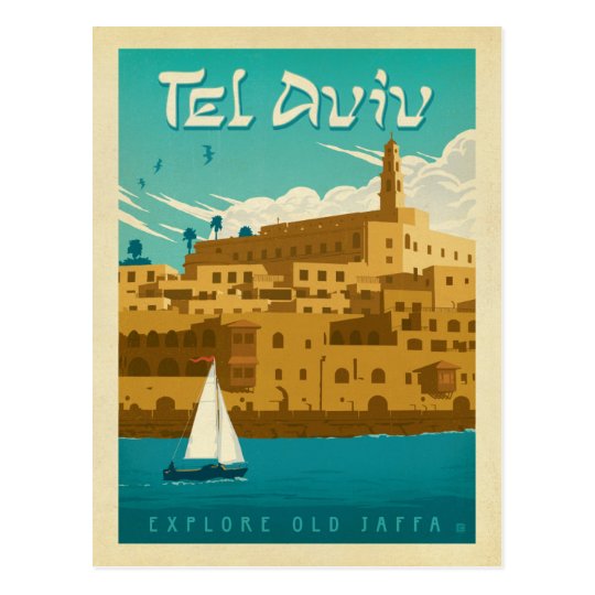 Tel Aviv, Israel Postcard | Zazzle.com