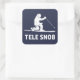 Telemark Skiing Snob Square Sticker | Zazzle