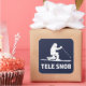 Telemark Skiing Snob Square Sticker | Zazzle