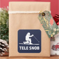 Telemark Skiing Snob Square Sticker | Zazzle