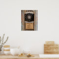 Telephone antique rotary pay phone rugged poster | Zazzle