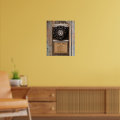 Telephone antique rotary pay phone rugged poster | Zazzle