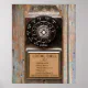 Telephone antique rotary pay phone rugged poster | Zazzle
