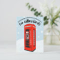 Telephone box 12 days of Christmas funny Holiday Postcard | Zazzle