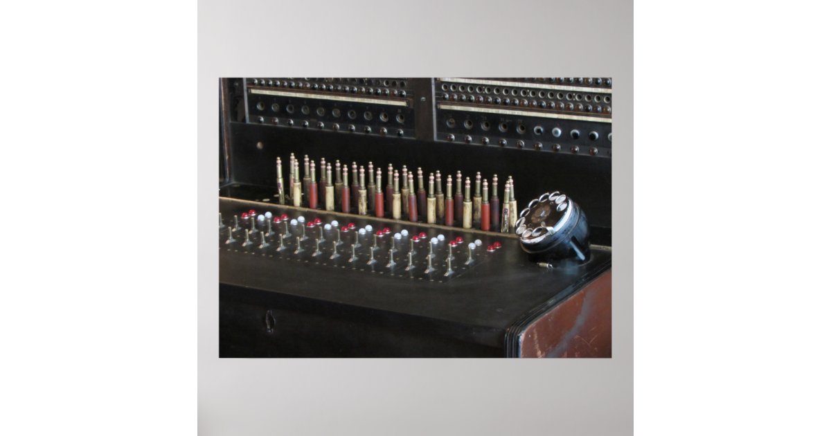 Telephone Switchboard Poster | Zazzle