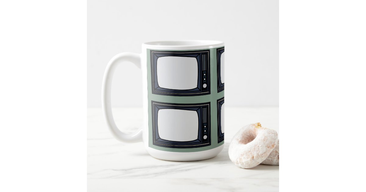 Television Old Classic Retro TV Pattern Coffee Mug | Zazzle