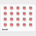 Telfer Family Crest (Coat of Arms) Classic Round Sticker | Zazzle